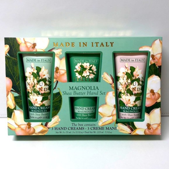 Made in Italy | Bath & Body | Shea Butter Magnolia Hand Cream Trio ...